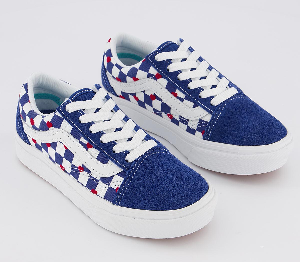 Vans Comfycush Old Skool (k) Trainers Vans Heart True Blue Autism ...