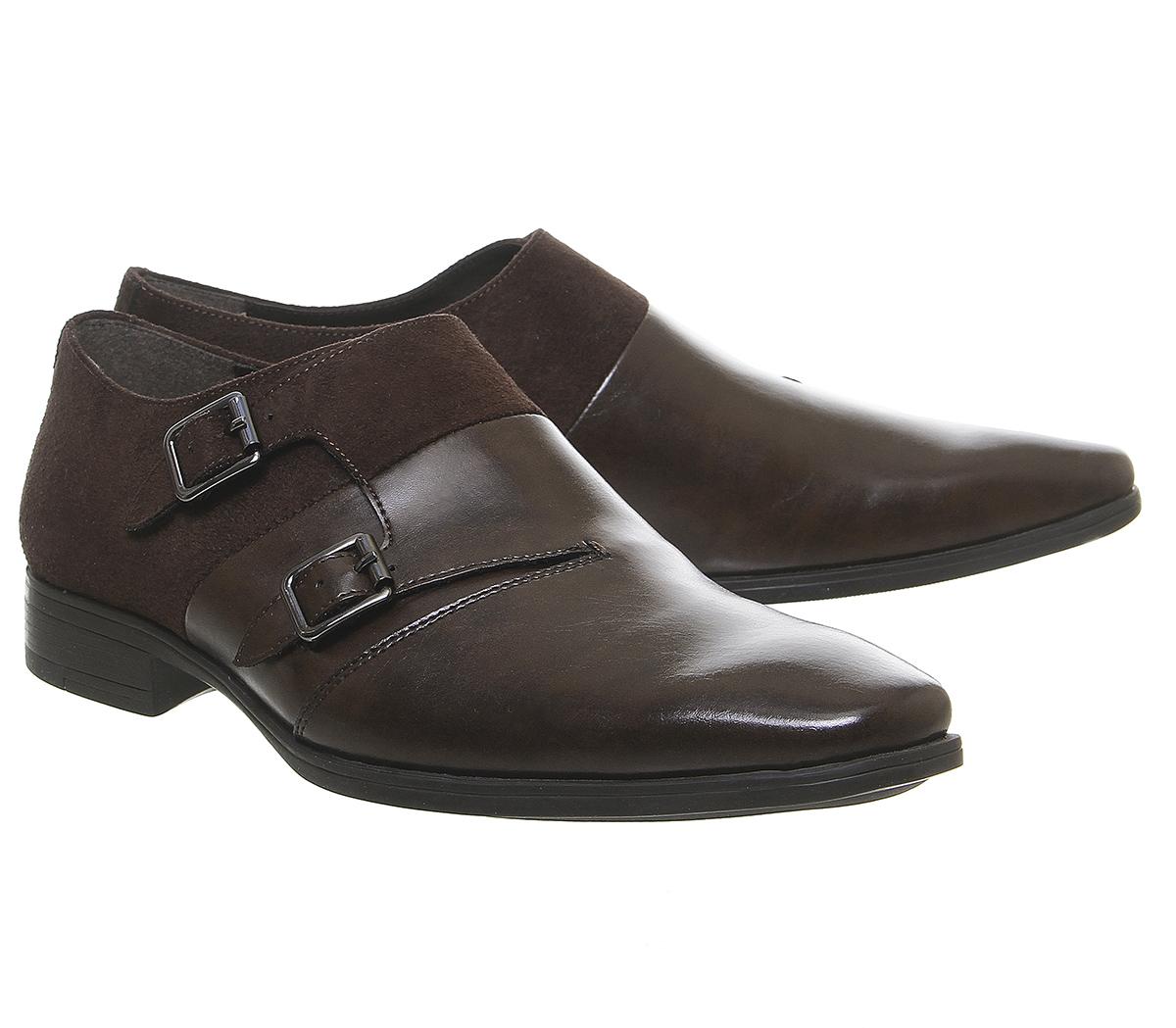 OFFICE Mark Monk Shoes Brown - Men’s Smart Shoes