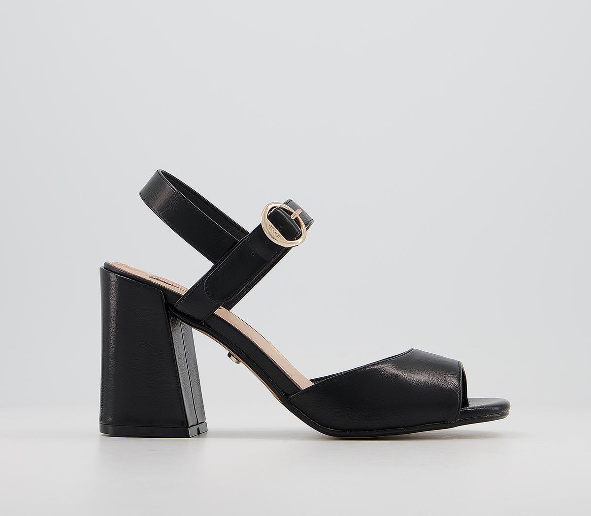 OFFICE High Five Flared Block Heels Black - High Heels