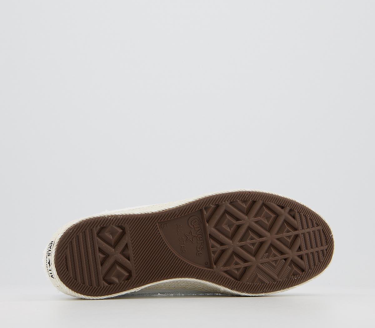 Converse All Star Espadrilles White Black Natural - Women's Trainers