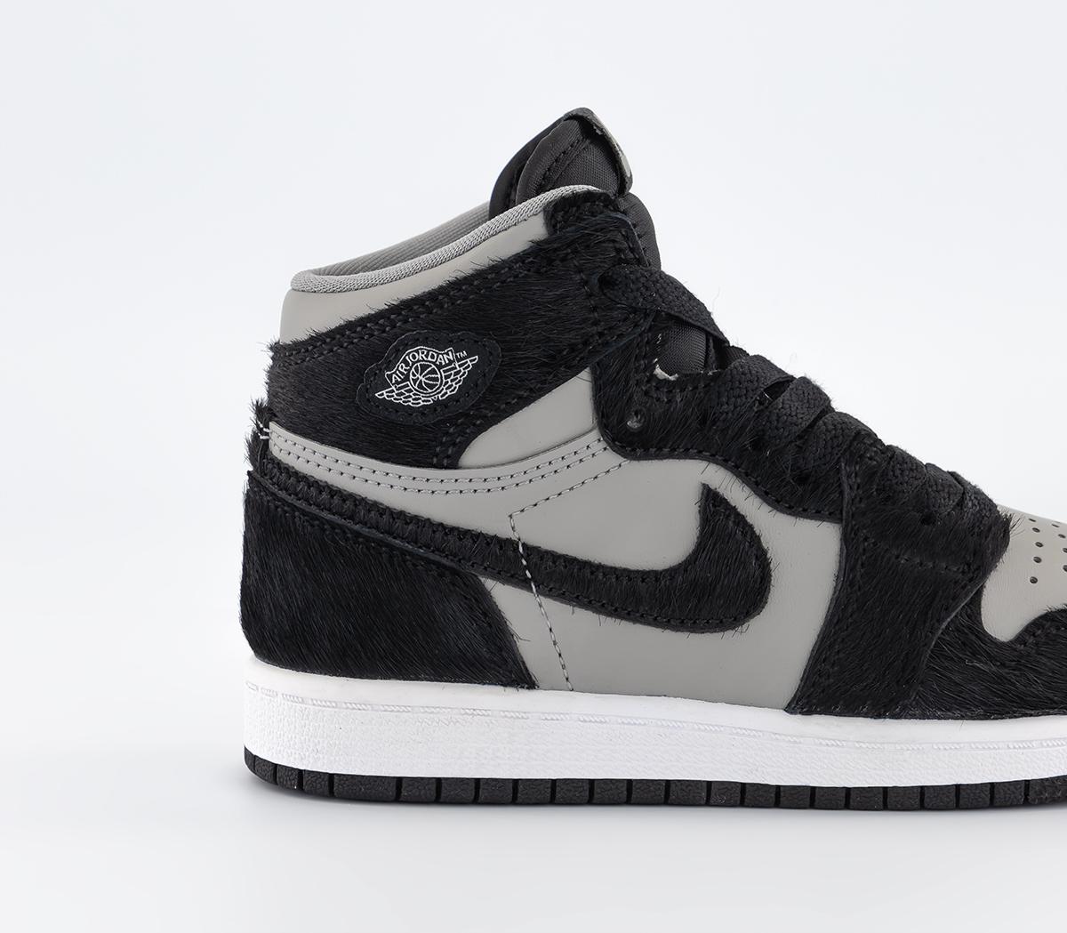 Jordan Jordan 1 Ps Trainers Medium Grey Black White - Unisex
