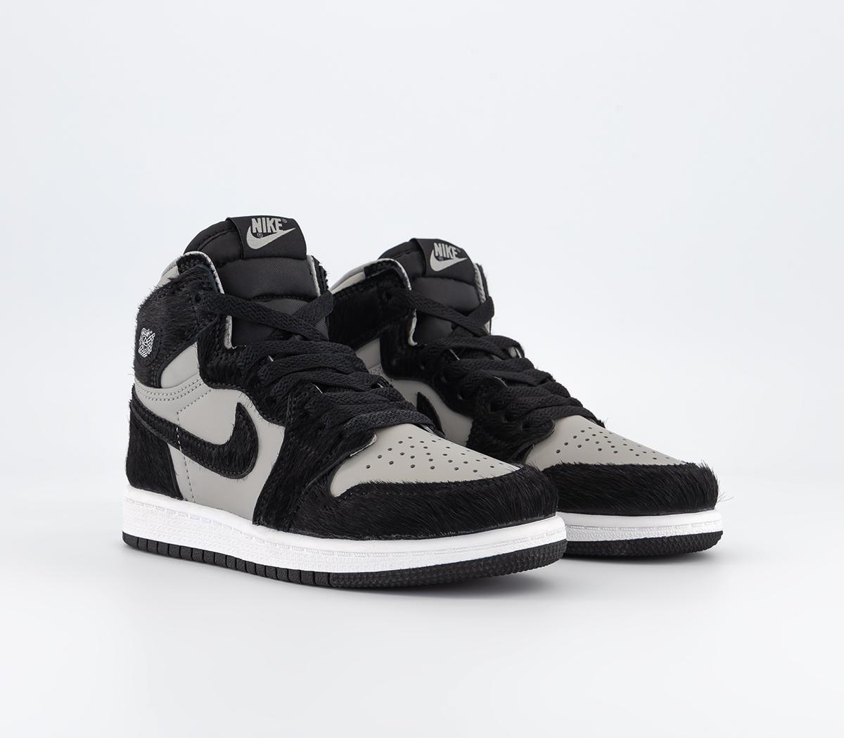 Jordan Jordan 1 Ps Trainers Medium Grey Black White - Unisex