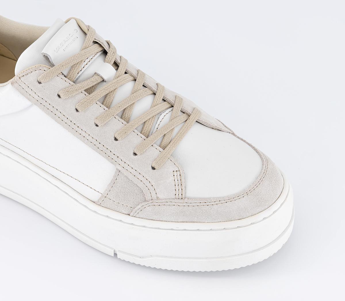Vagabond Shoemakers Judy Platform Trainers White Salt - Flat Shoes for ...