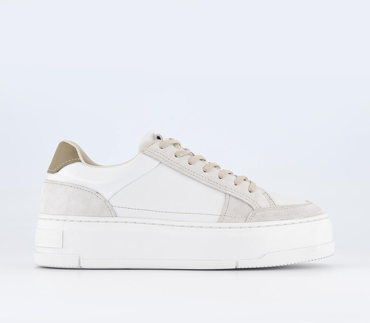 Vagabond Shoemakers Judy Platform Trainers White Salt - Flat Shoes for ...