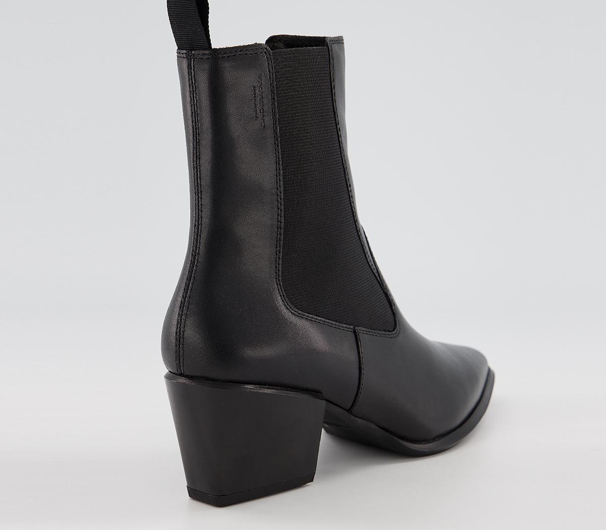 Vagabond Shoemakers Betsy Heel Chelsea Boots Black - Women's Ankle Boots