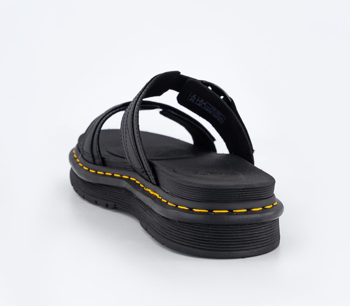 Dr. Martens Chilton Sandals Black Leather - Men’s Sandals