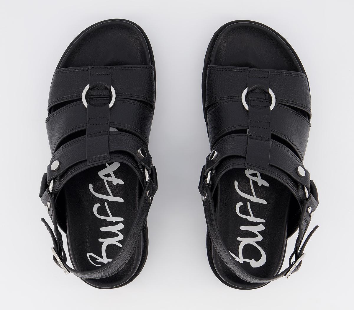 Buffalo Juno Sandals Black - Women’s Sandals