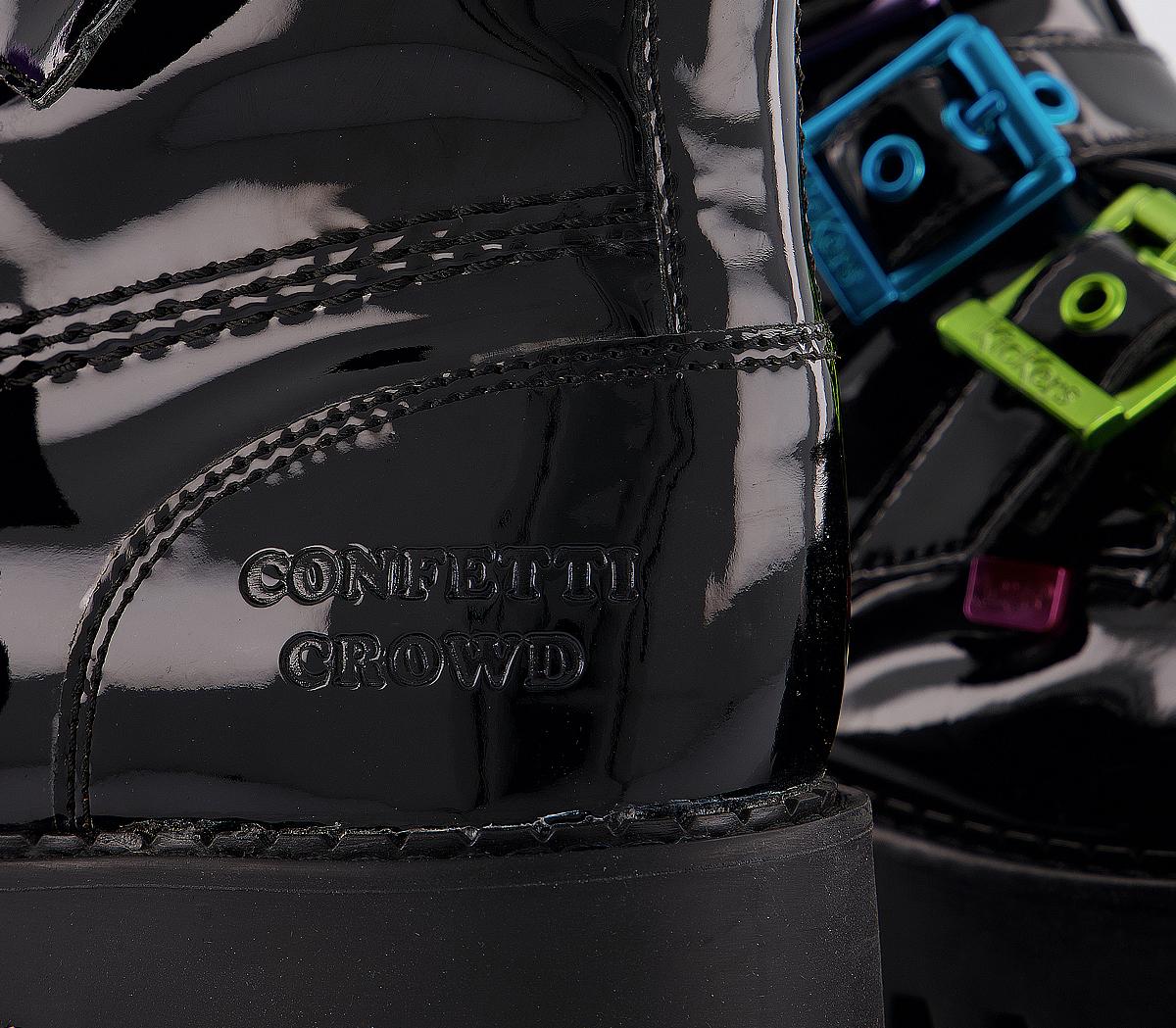 Kickers Kizziie Higher Buckle Boots Black - Women's Ankle Boots