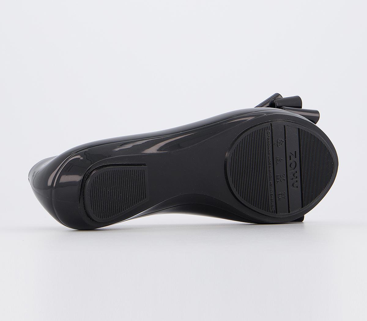 Zaxy Pop Glamour Bow Pump Black - Flat Shoes for Women