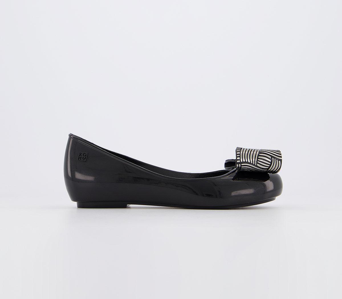 Zaxy Pop Joy Bow Pump Black - Flat Shoes for Women
