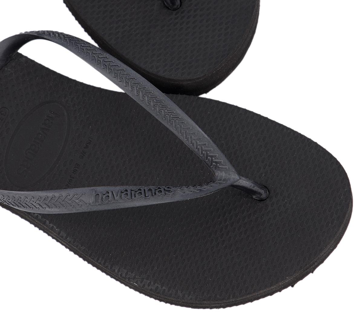 Havaianas Slim Platform Flip Flops Black - Women’s Sandals