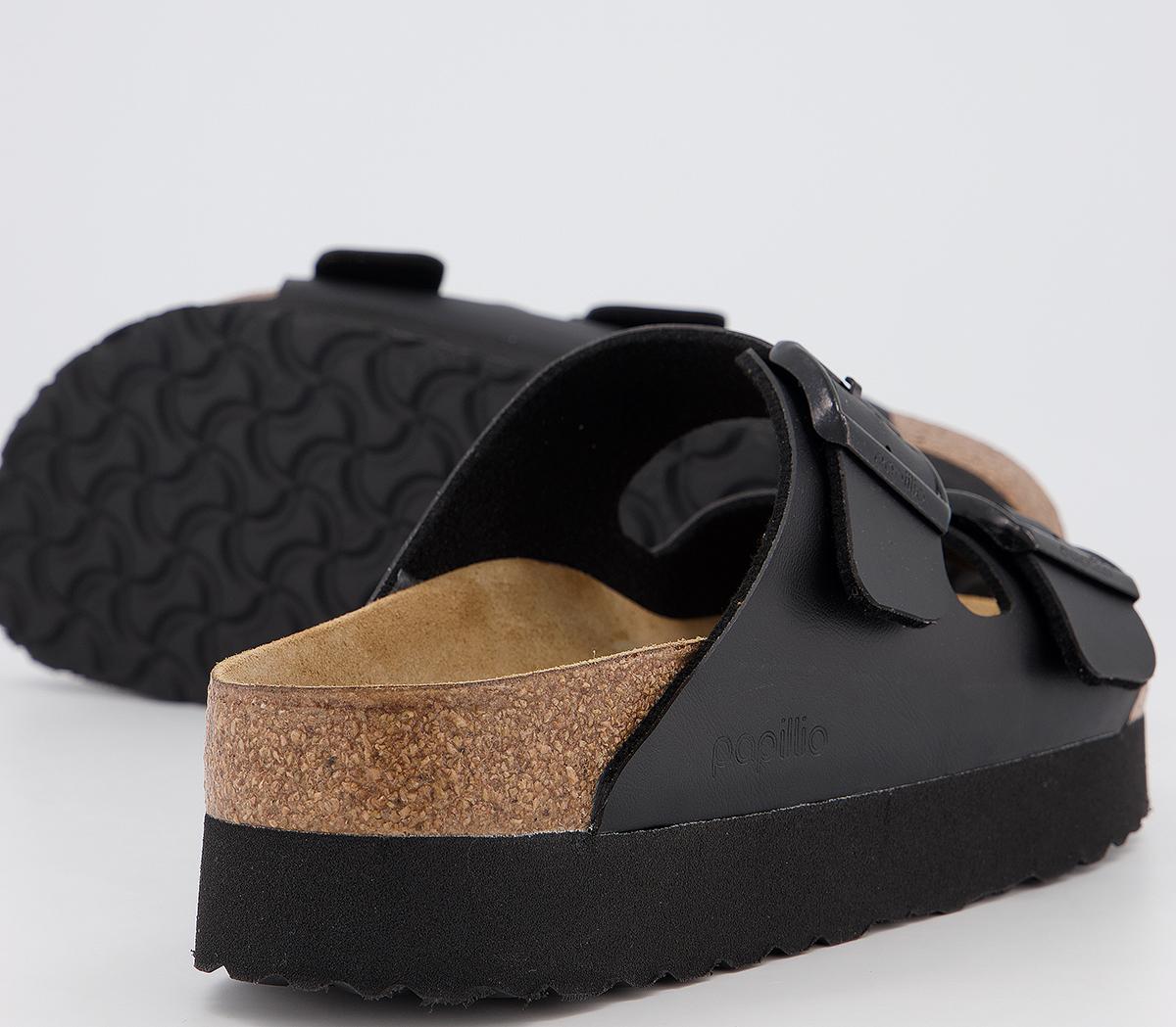 BIRKENSTOCK Papillio Arizona Platform Sandals Black - Women’s Sandals