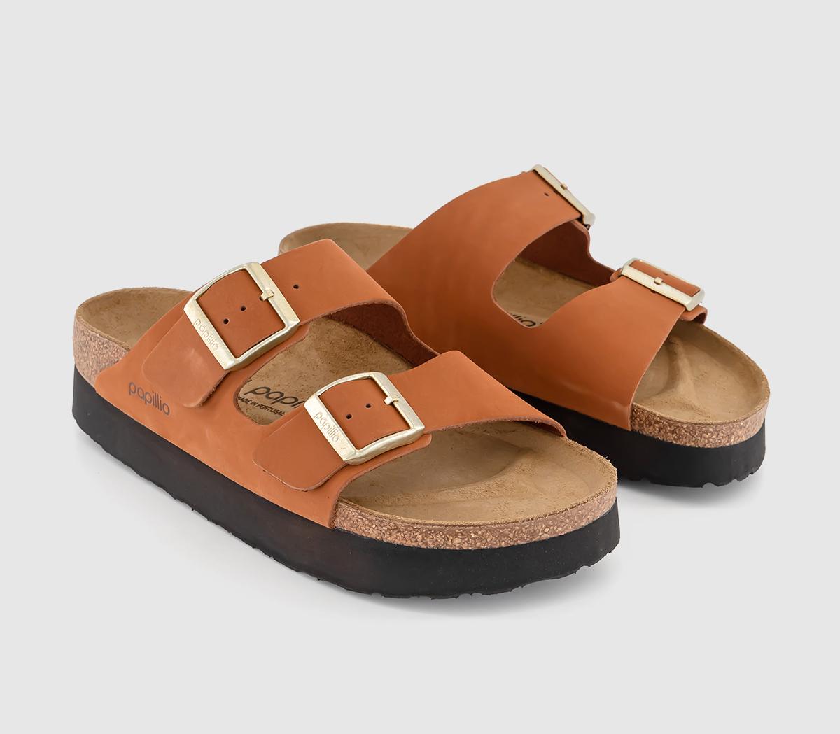 BIRKENSTOCK Papillio Arizona Platform Sandals Pecan - Women’s Sandals