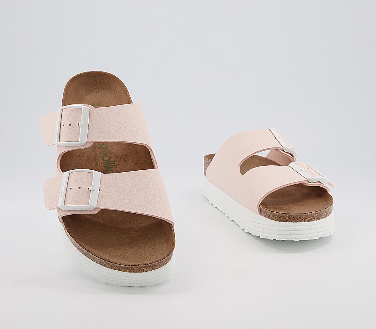 BIRKENSTOCK Papillio Arizona Platform Sandals Light Rose Vegan - Women ...