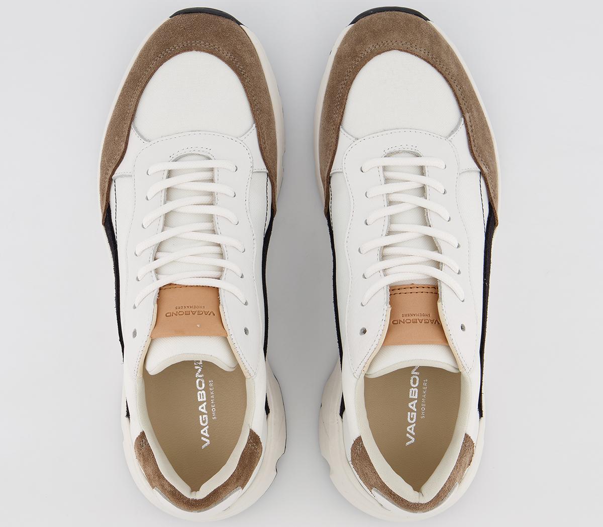 Vagabond Shoemakers Quincy Trainers White Grey - Men's Casual Shoes