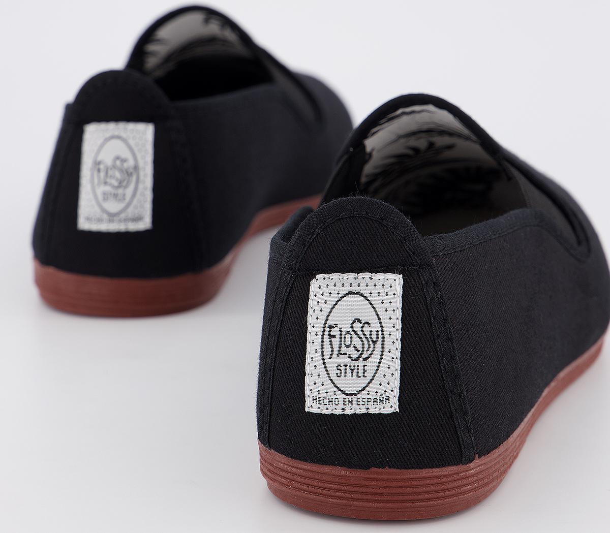 Flossy Flossy Plimsoles Black - Men's Casual Shoes