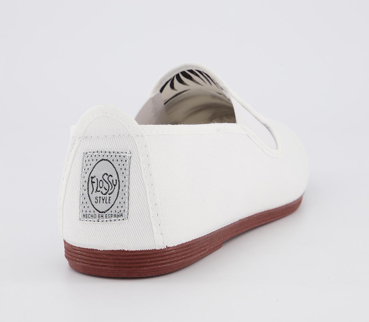 Flossy Flossy Plimsoles White - Men's Casual Shoes