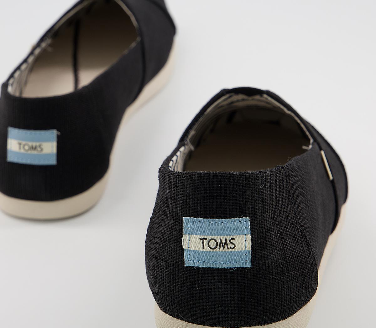 TOMS Toms Classic Alpargata Black Heritage Canvas - Men's Casual Shoes
