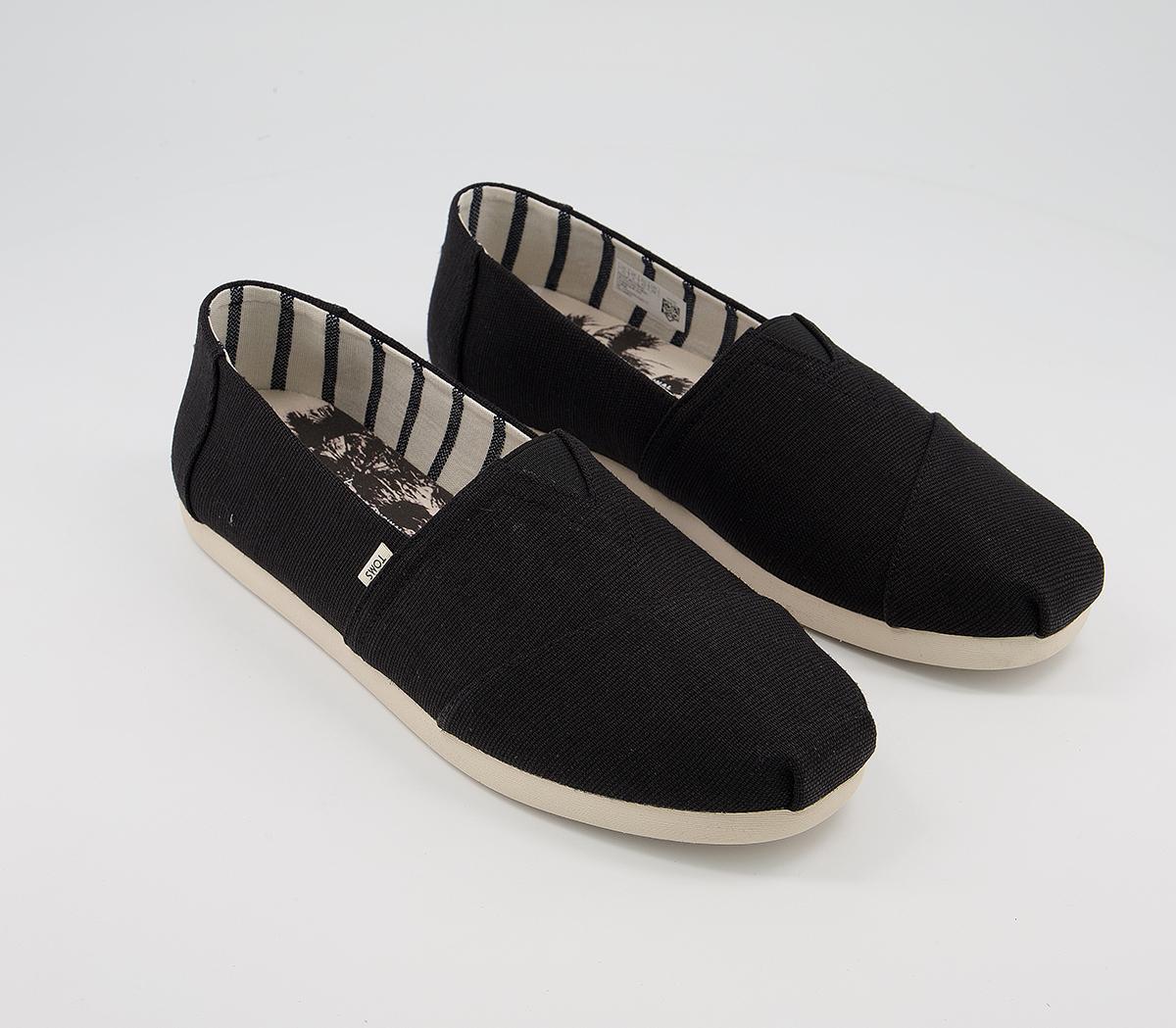 TOMS Toms Classic Alpargata Black Heritage Canvas - Men's Casual Shoes