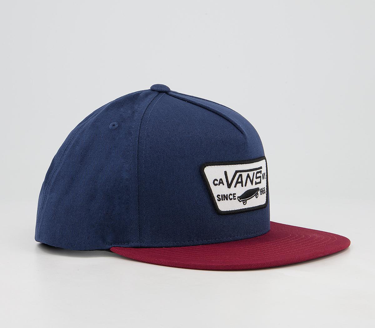 Vans Full Patch Snapback Hat Dress Blue Pomegranate - Accessories