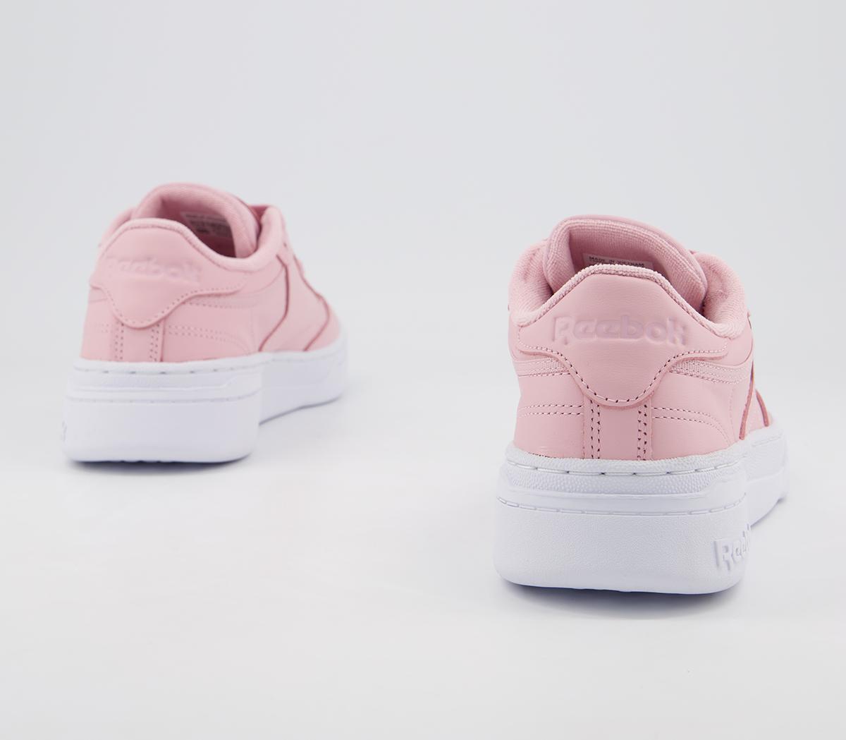 Reebok Club C Stacked Trainers Classic Pink Classic Pink White - Women ...