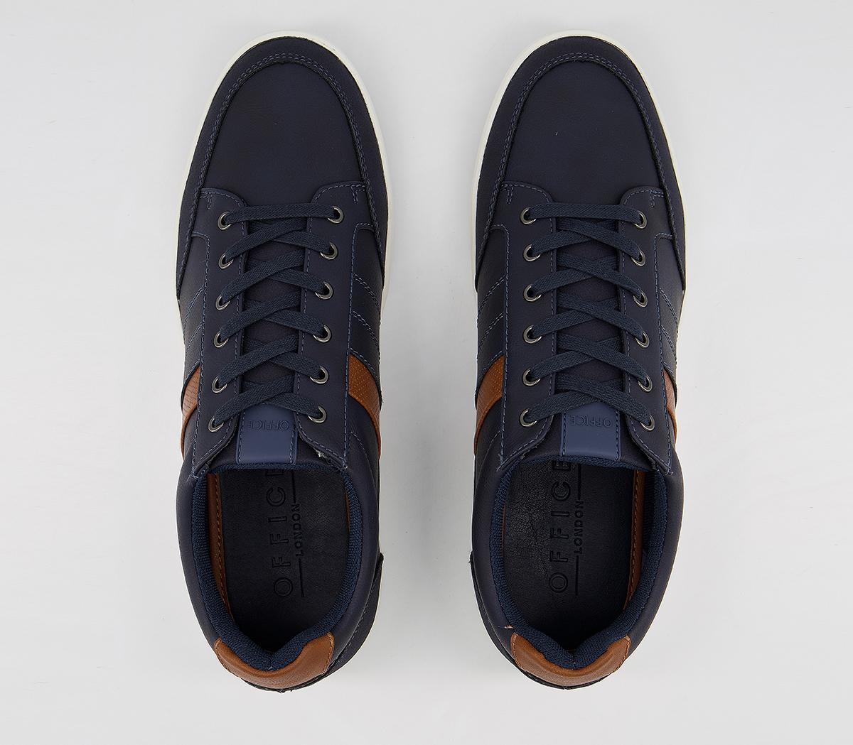 OFFICE Casper Trainers Navy - Men's Casual Shoes
