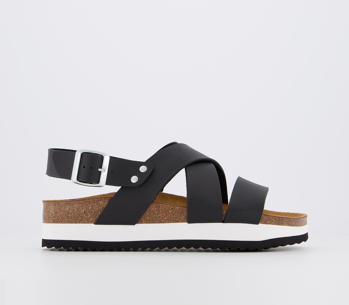 OFFICE Skyline Footbed Sandals Black - Women’s Sandals