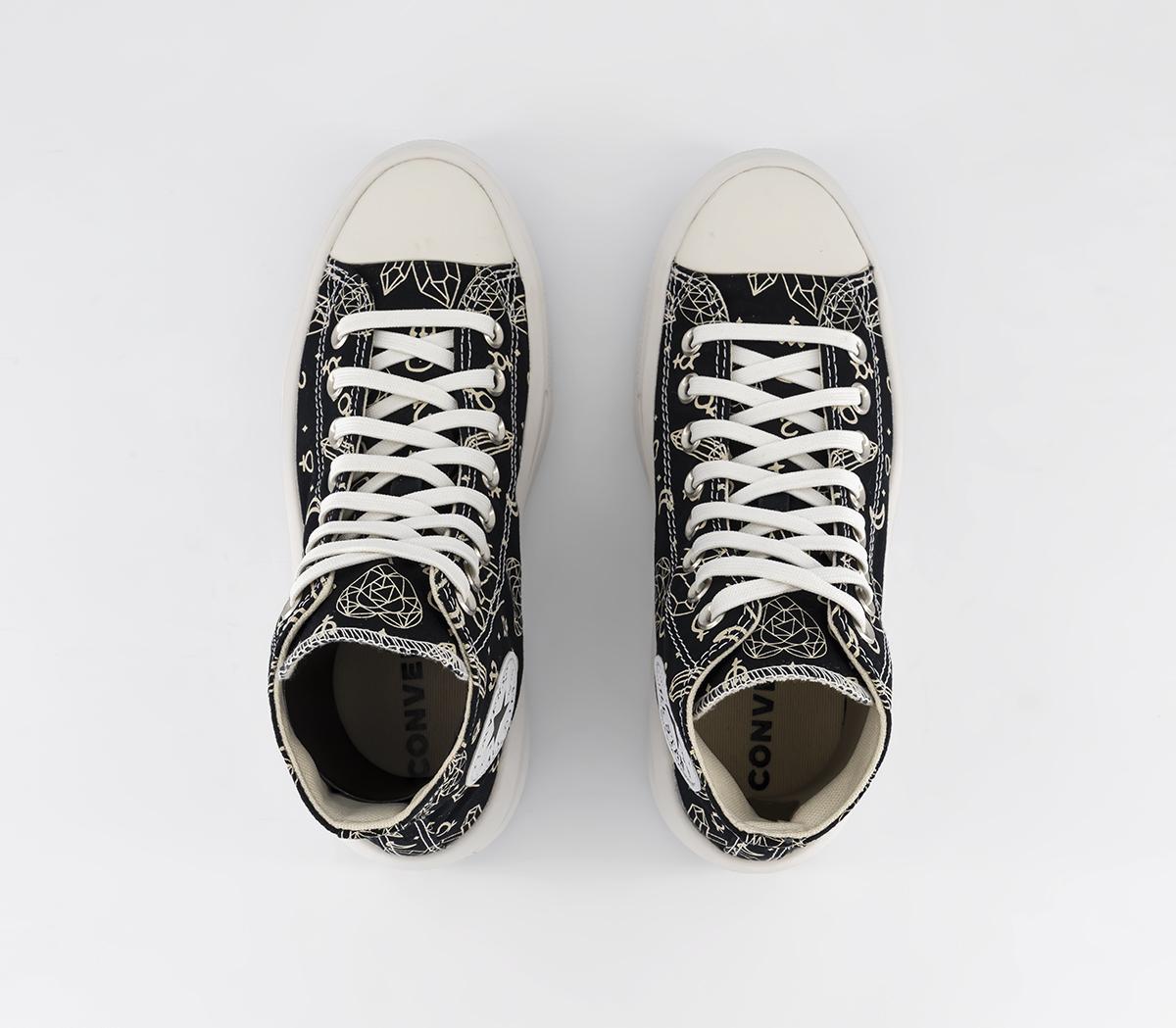 Converse All Star Move Trainers Black Natural Ivory Moonstone Violet ...