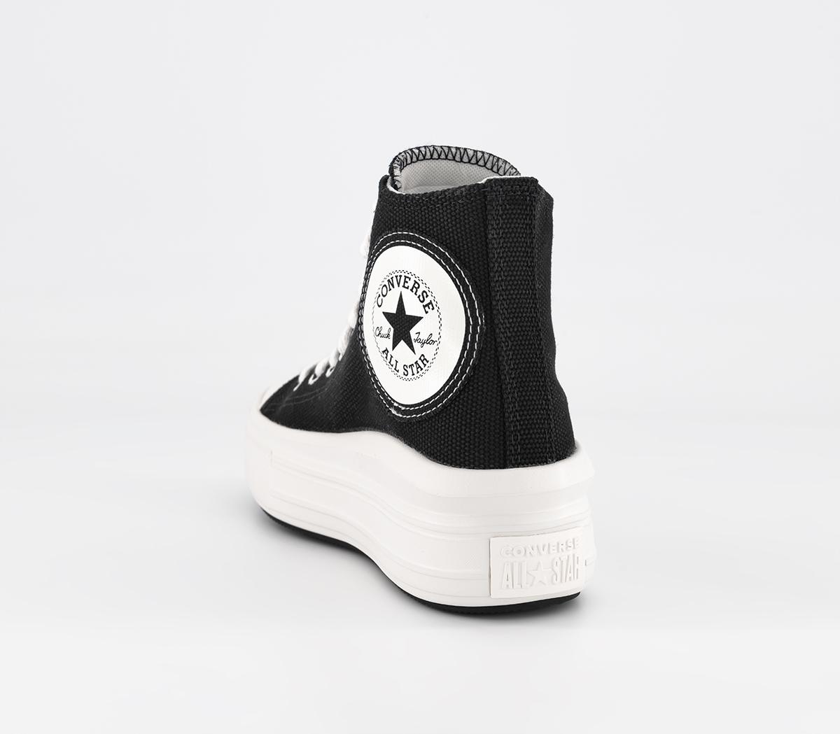 Converse All Star Move Platform Trainers Black Natural Ivory Egret ...