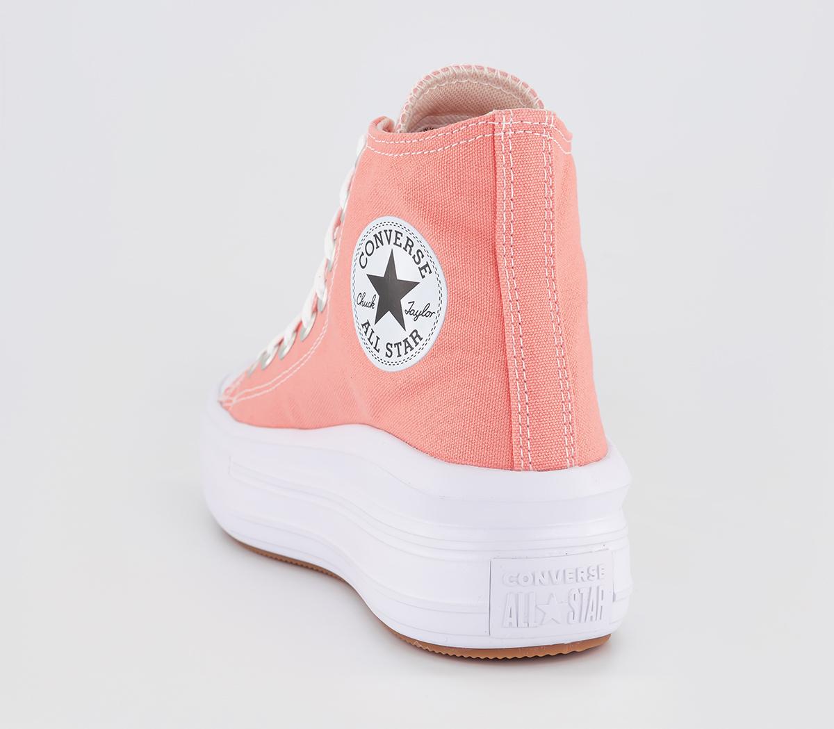 Converse All Star Move Trainers Lawn Flamingo White White - Women's ...