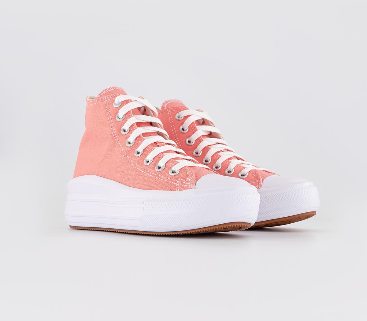 Converse All Star Move Trainers Lawn Flamingo White White - Women's ...