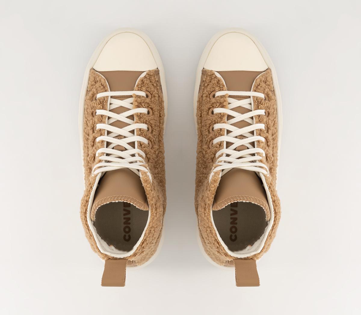 Converse All Star Move Platform Trainers Champagne Tan Egret Egret ...