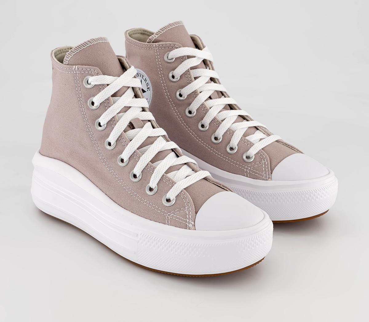 Converse All Star Move Trainers Stone Mauve White White - Women's Trainers