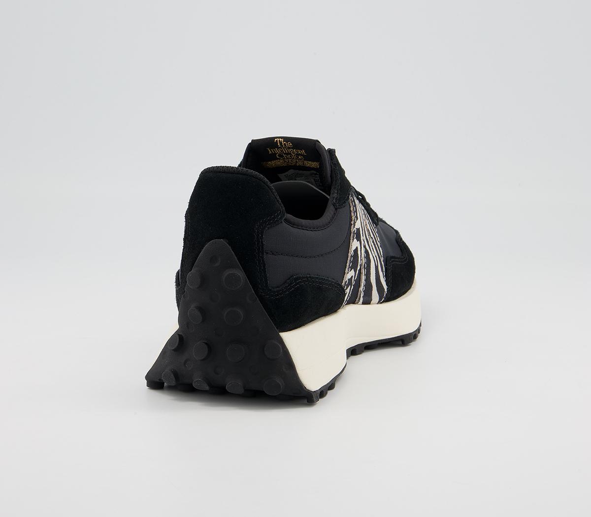 New Balance 327 Trainers Black Zebra - Women's Trainers