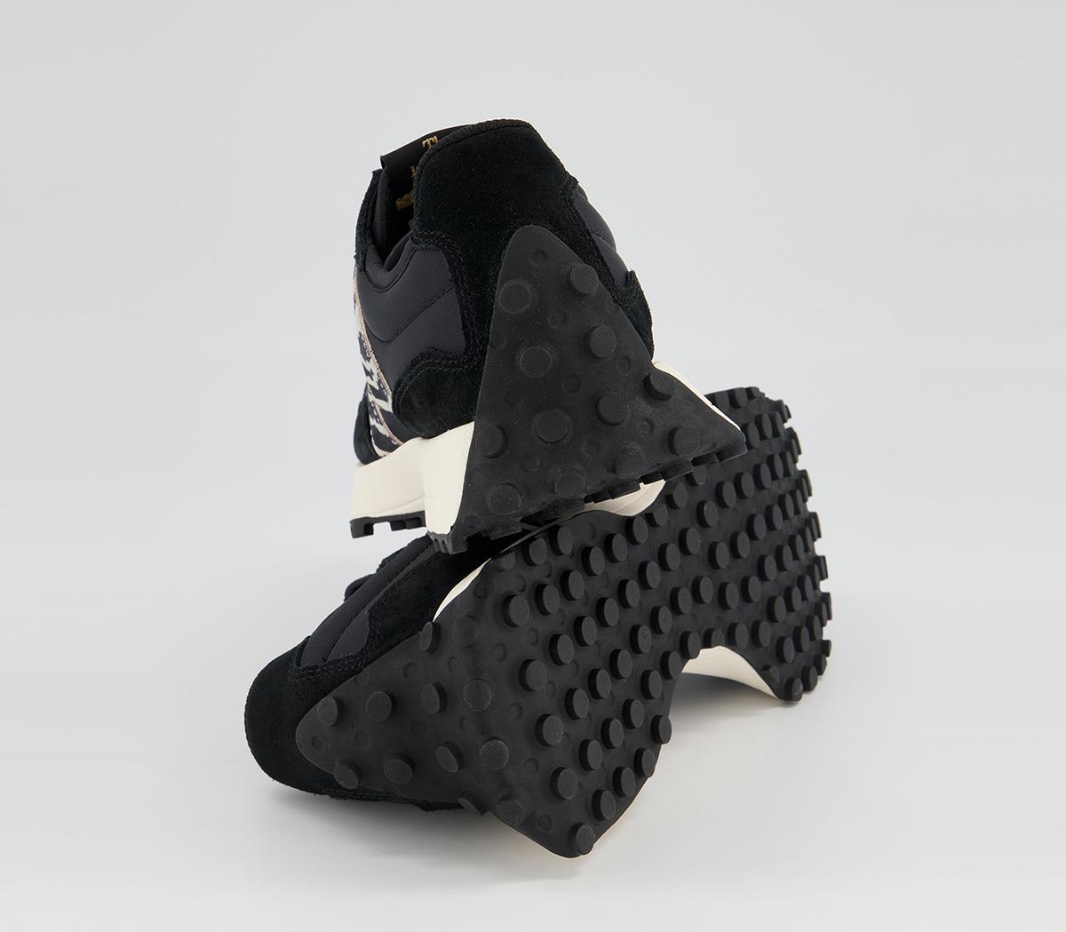New Balance 327 Trainers Black Zebra - Women's Trainers