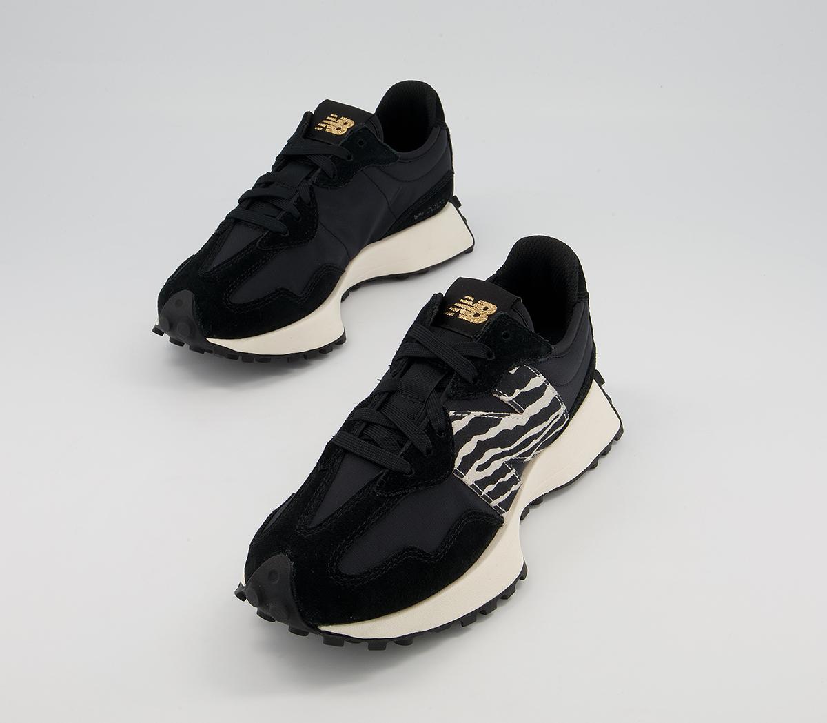New Balance 327 Trainers Black Zebra - Women's Trainers