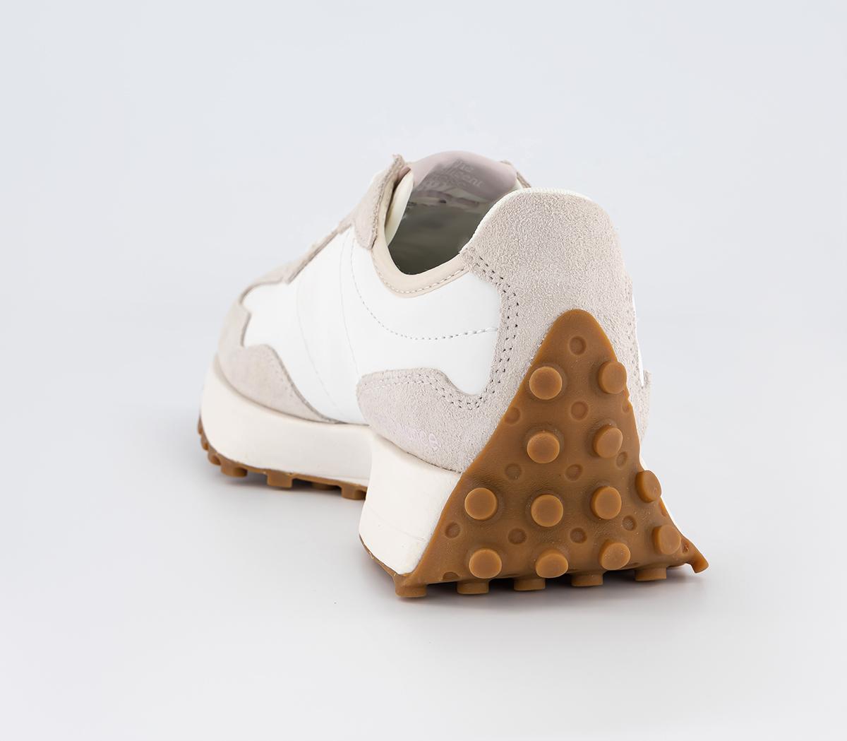 New Balance 327 Trainers White Stone Pink Cream - Women's Trainers