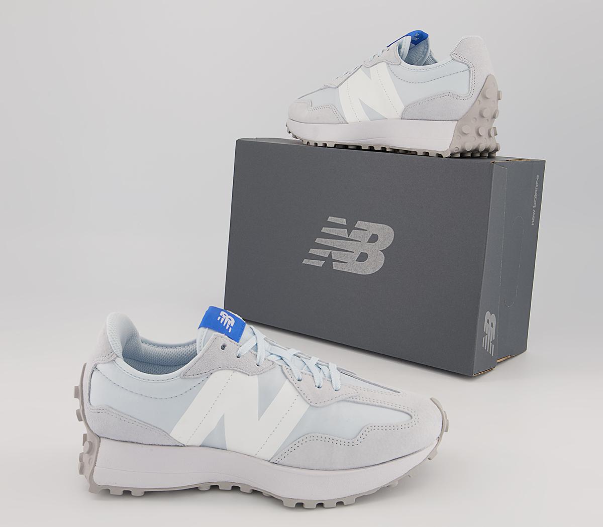 New Balance 327 Trainers Light Blue Grey White - Women's Trainers