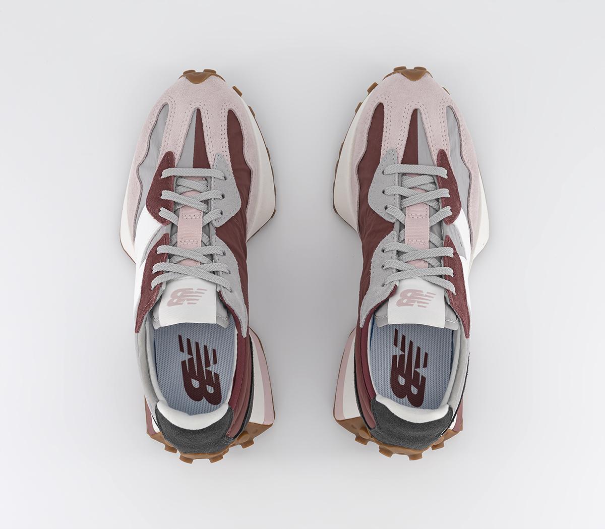 New Balance 327 Trainers Stone Pink Grey Navy - New Balance 327