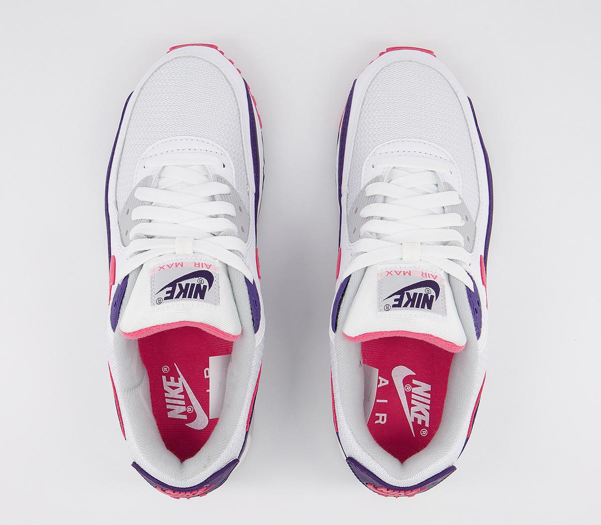 Nike Air Max III Trainers White Eggplant Flare Zen Grey - Unisex Sports