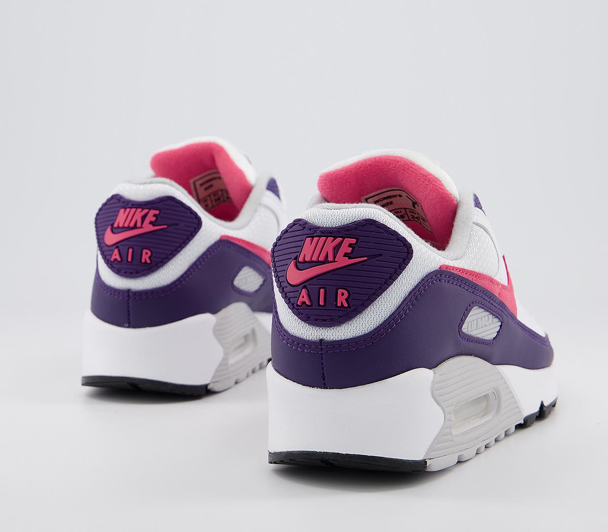 Nike Air Max III Trainers White Eggplant Flare Zen Grey - Unisex Sports
