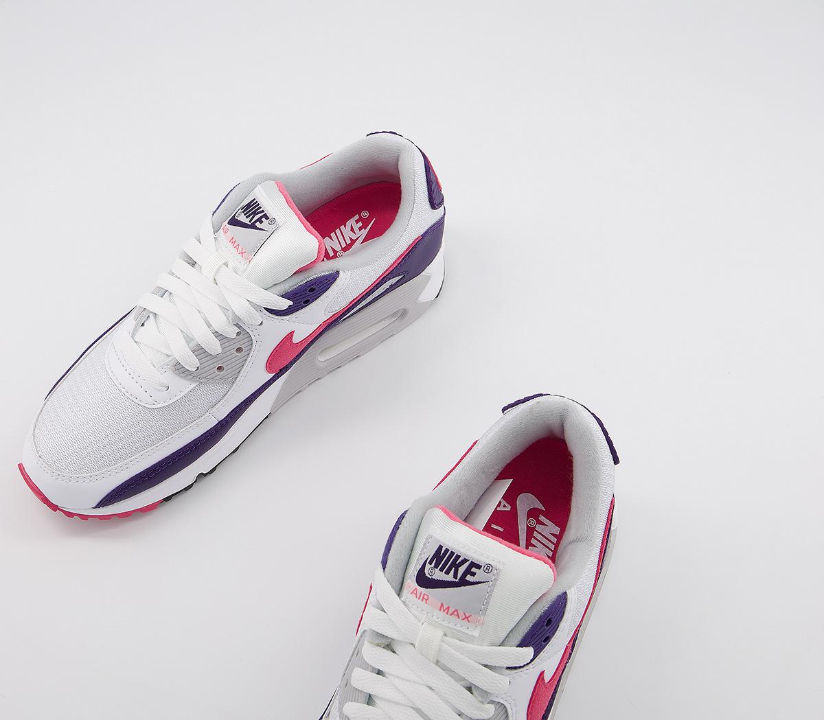 Nike Air Max III Trainers White Eggplant Flare Zen Grey - Unisex Sports