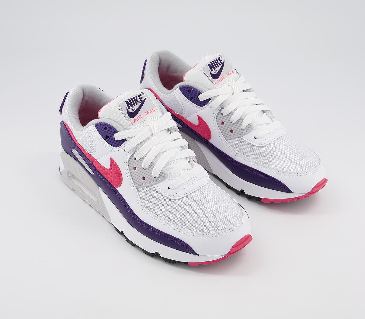 Nike Air Max III Trainers White Eggplant Flare Zen Grey - Unisex Sports