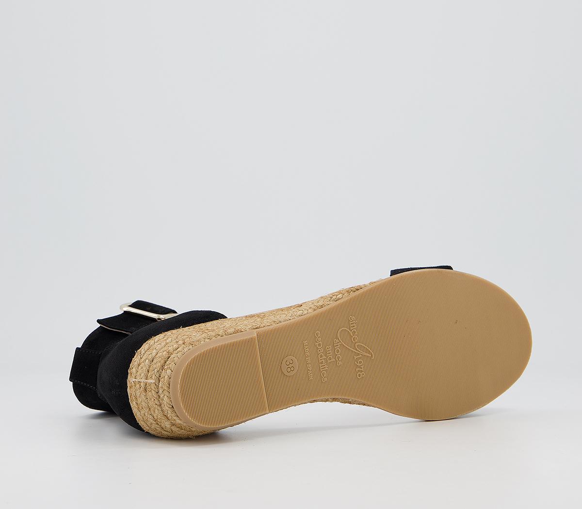 Gaimo for OFFICE Neli Wedge Low Sandals Black - Women’s Sandals