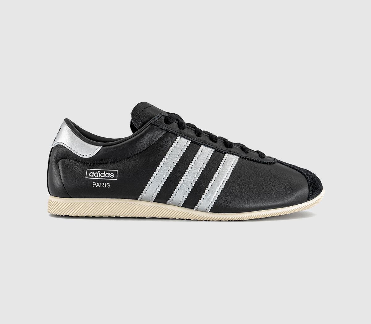 Click here for adidas Mens Paris Trainers Core Black Silver Metal... prices