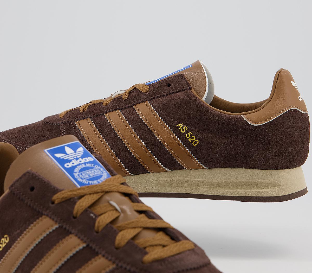 adidas As 520 Trainers Brown Black Raw Desert Savannah - Men's Terrace ...