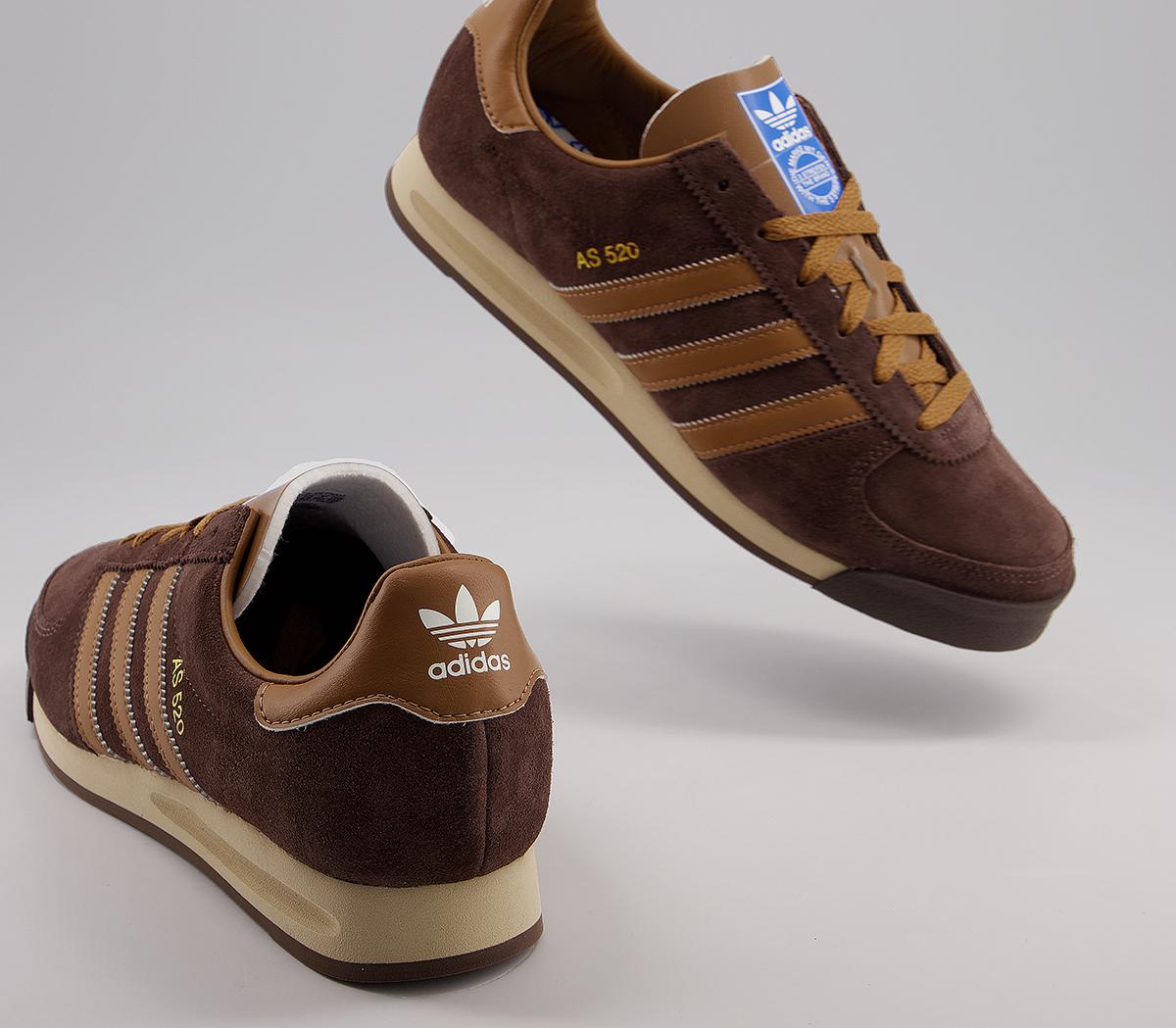 adidas As 520 Trainers Brown Black Raw Desert Savannah - Men's Terrace ...