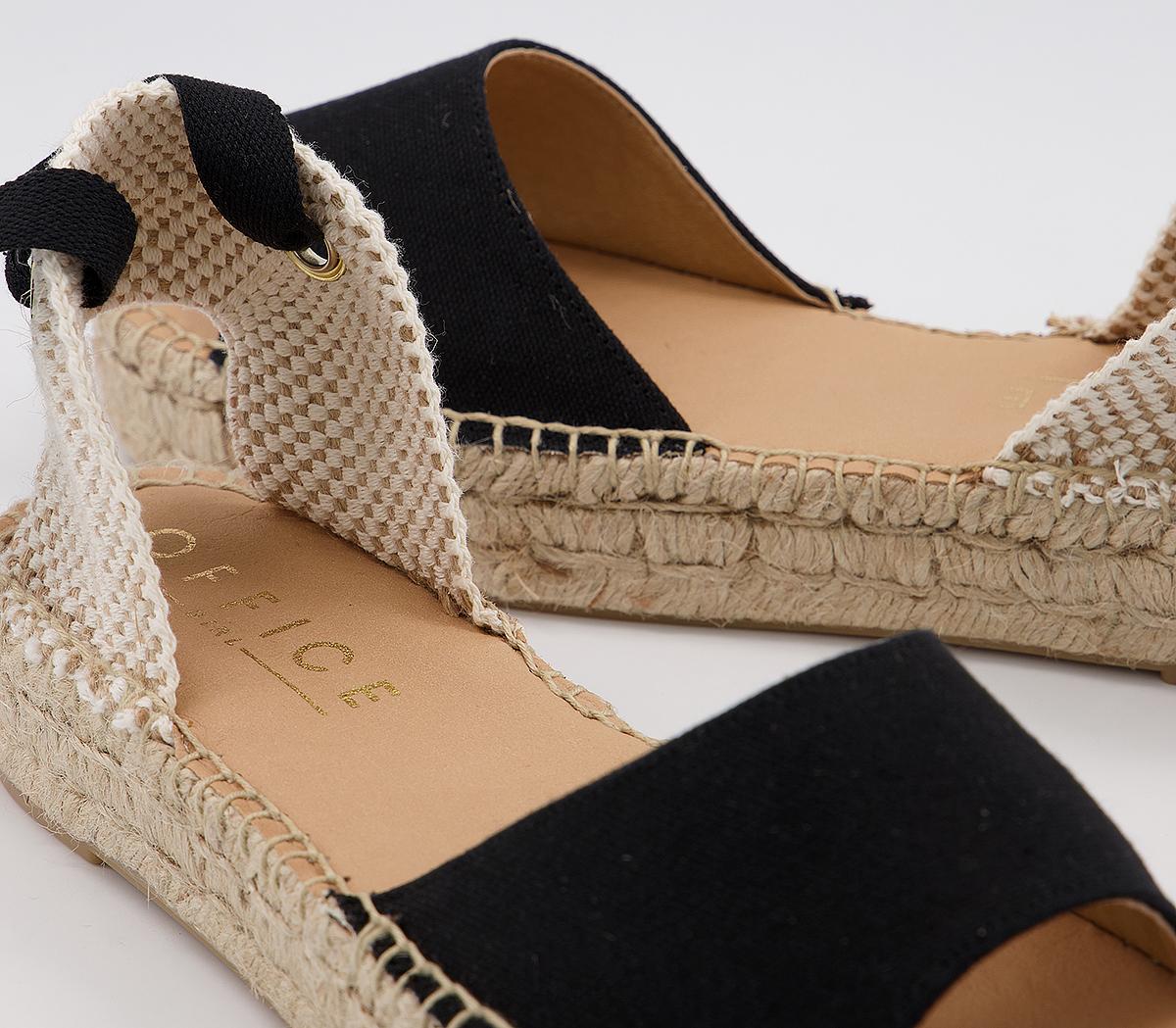 OFFICE Syrup Canvas Espadrilles Black Canvas - Women’s Sandals