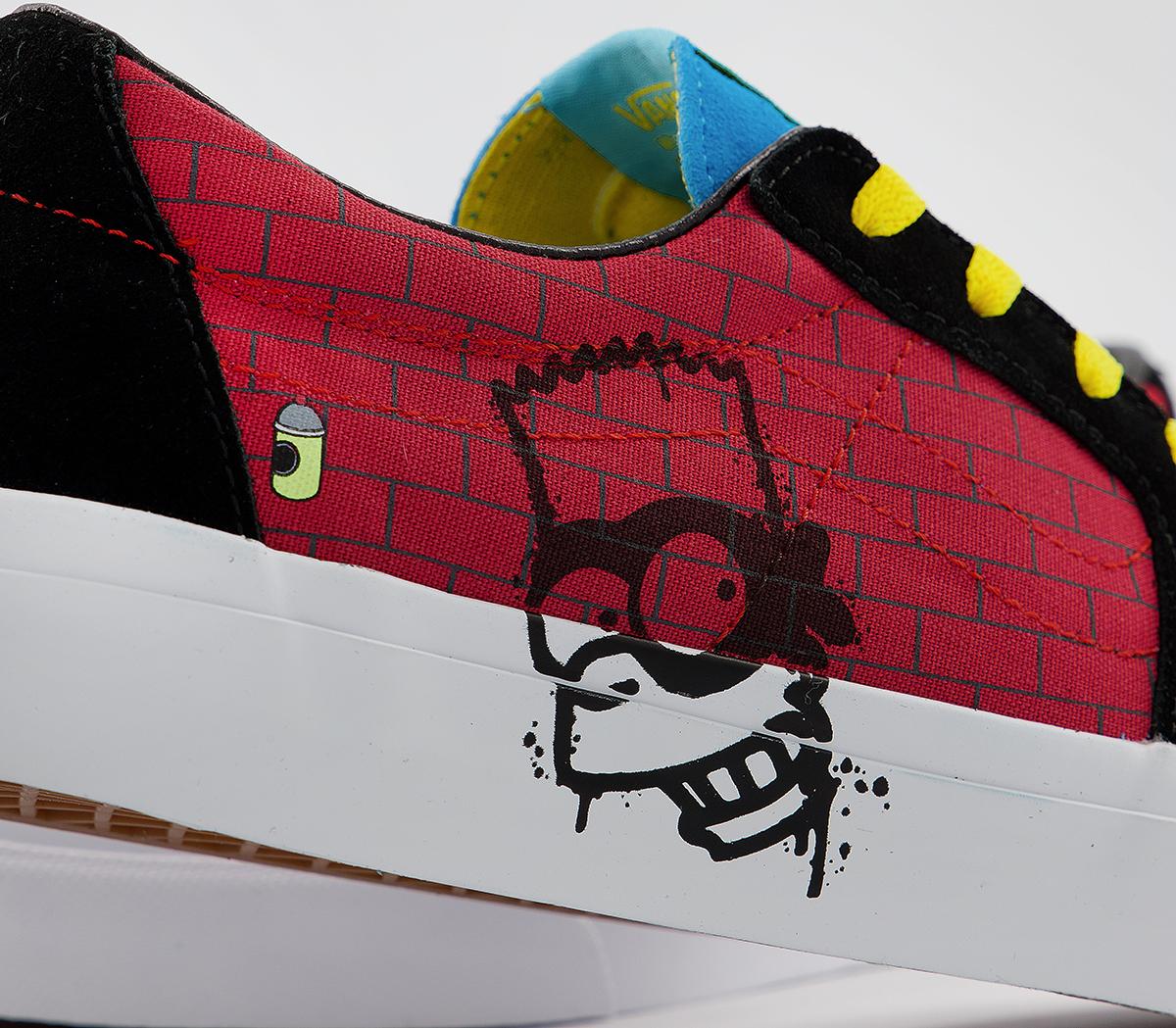 Vans Sk8 Low Trainers The Simpsons El Barto - Unisex Sports