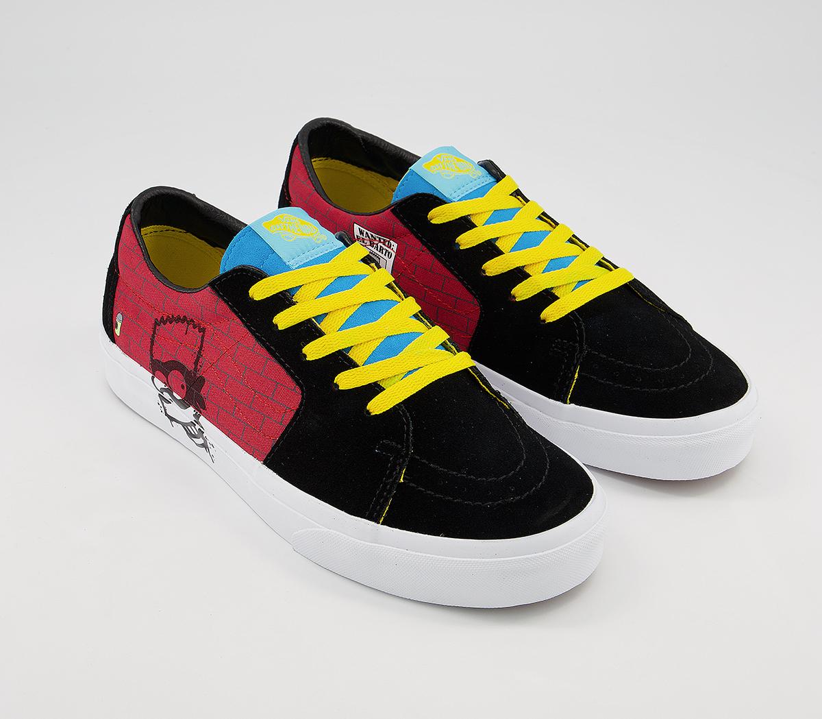 Vans Sk8 Low Trainers The Simpsons El Barto - Unisex Sports